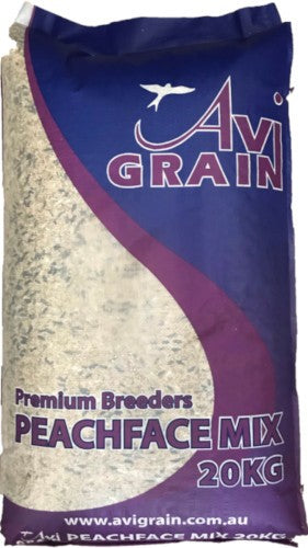 Avigrain Peachface Mix 20kg Bird Seed * Store Pick Up Or Local Deliver
