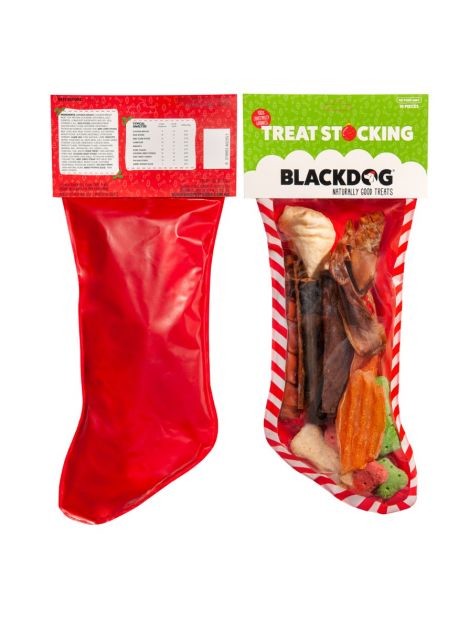 Blackdog Christmas Dog Treat Stocking